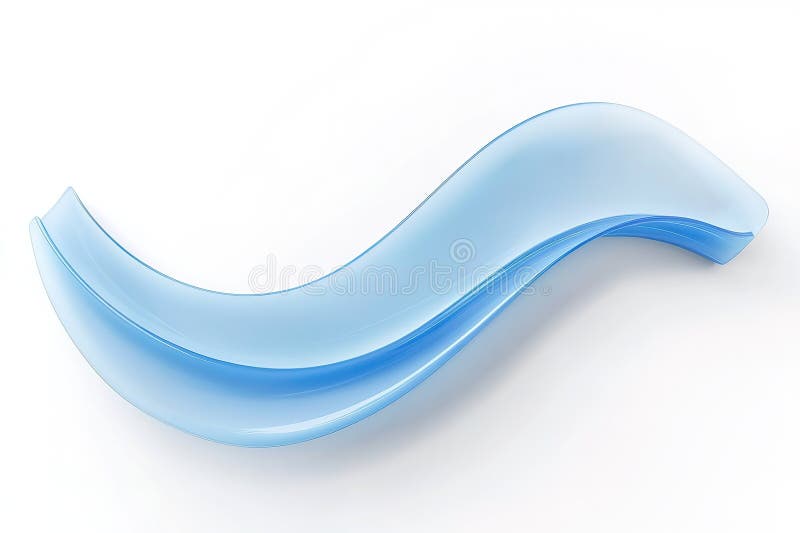 Abstract Blue Wave Vector: Smooth, Elegant, Modern Wavy Line Design on ...