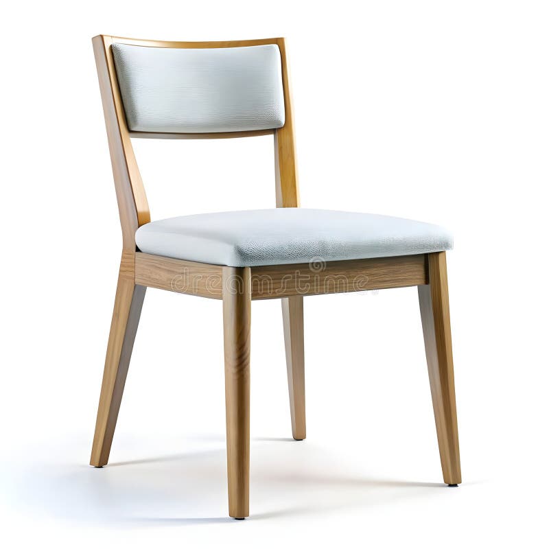 A Simple, Elegant Chair Displayed Against a Clean White Background ...