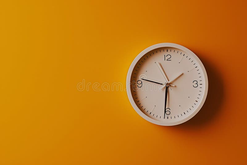 Simple and Elegant Clock Wallpaper, Generative AI Stock Illustration ...