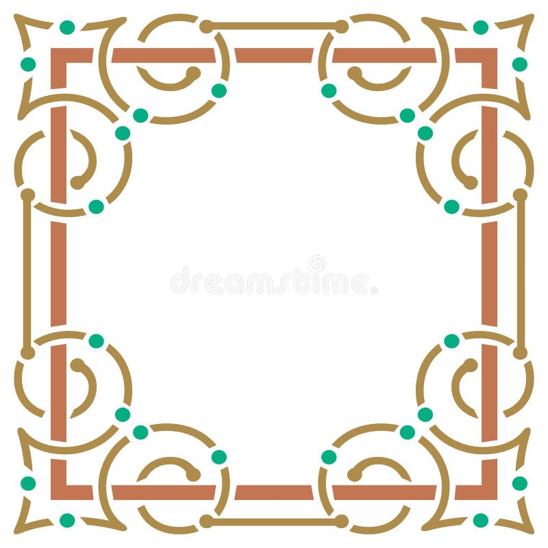 Simple and Elegant Colorful Frame Stock Vector - Illustration of award ...