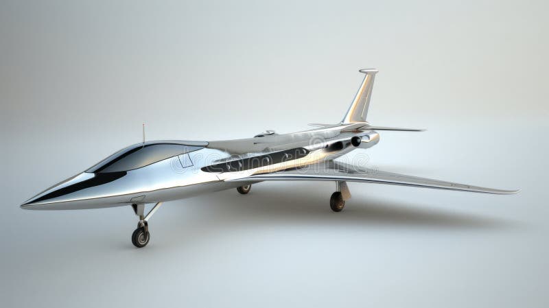 Simple and Elegant Design Featuring a Modern Aircraft. Stock ...