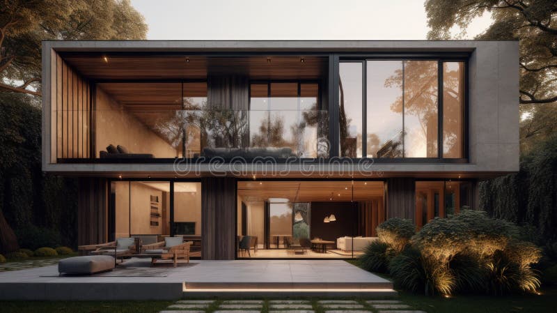 A Simple and Elegant Exterior with a Touch of Texture. AI Generated ...