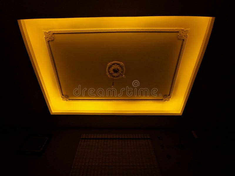 Simple Elegant False Ceiling Stock Photo - Image of beautiful ...