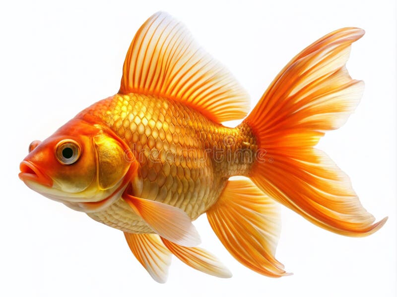 Simple and Elegant Goldfish Outline Design for Print and Digital Use a ...