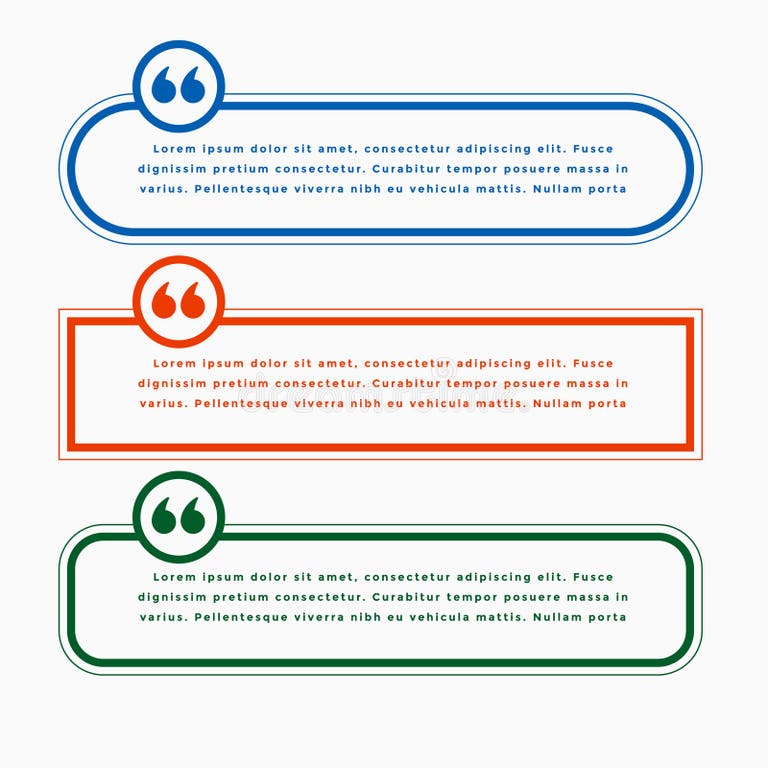 Simple and Elegant Inverted Comma Mark Template in Collection Stock ...