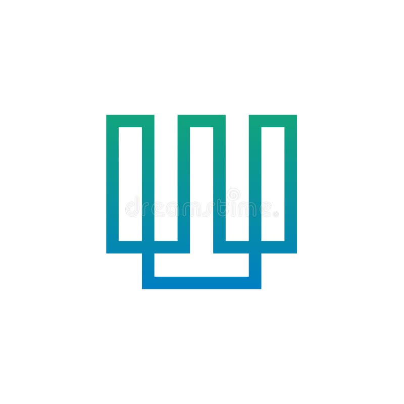 Simple Elegant Letter W Logo Icon Stock Vector - Illustration of icon ...