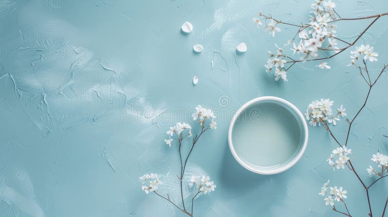 Simple and Elegant Light Blue Solid Color Background with Fresh Style ...