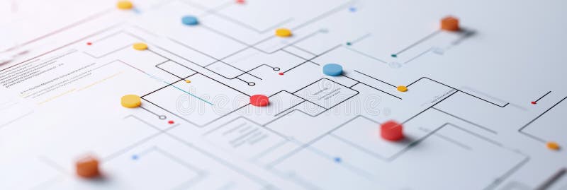 Simple Elegant Line Art Flowchart Stock Photos - Free & Royalty-Free ...