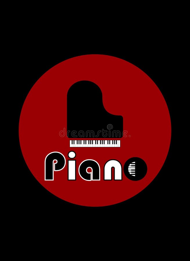 Simple and Elegant Piano Icon Vector Stock Vector - Illustration of ...