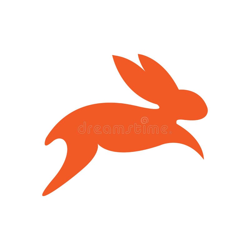 Simple and Elegant Rabbit Logo Vector Template Stock Illustration ...