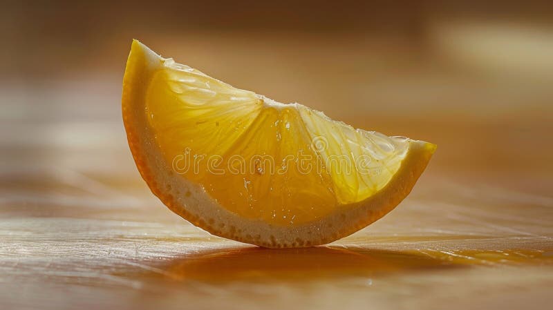 Simple and Elegant Spin of a Lemon Wedge Stock Illustration ...