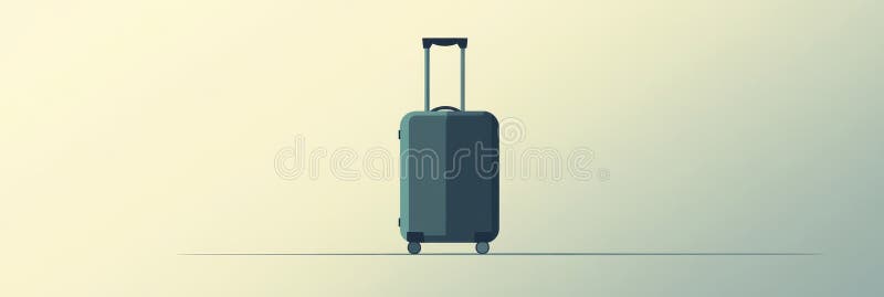 A Simple yet Elegant Suitcase with a Handle is Showcased, Embodying a ...