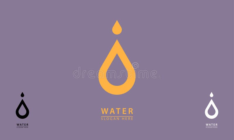 Simple and Elegant Water Logo Icon Stock Vector - Illustration of ...