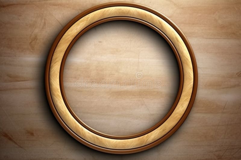 Simple yet Elegant Wooden Circle Frame Complements the Vintage ...