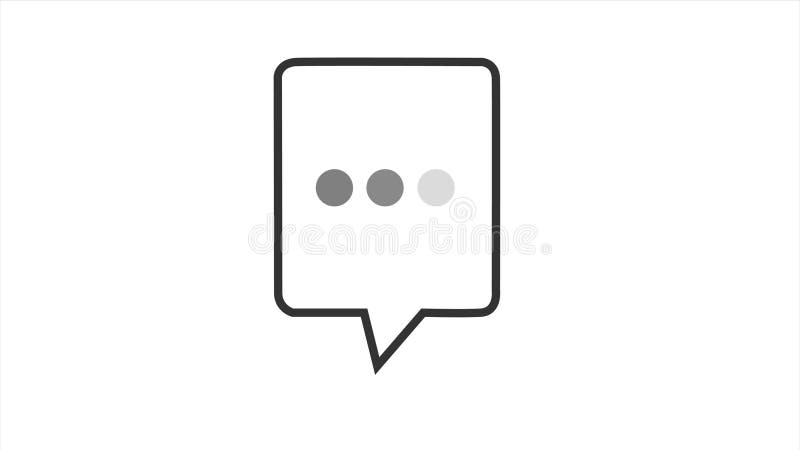 A Simple Element of a Thought Bubble or Text Message Popping Up, with ...
