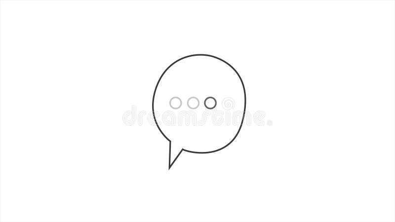 A Simple Element of a Thought Bubble or Text Message Popping Up, with ...