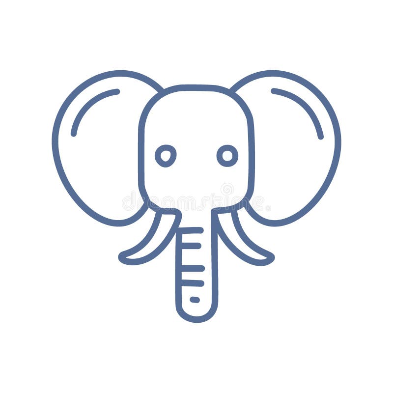 Simple Line Drawing Elephants Stock Illustrations – 99 Simple Line ...