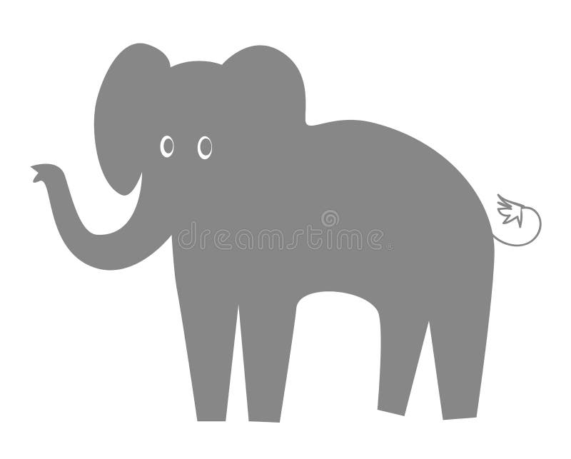 Simple Elephant for Logo, Emblems Stock Vector - Illustration of modern ...