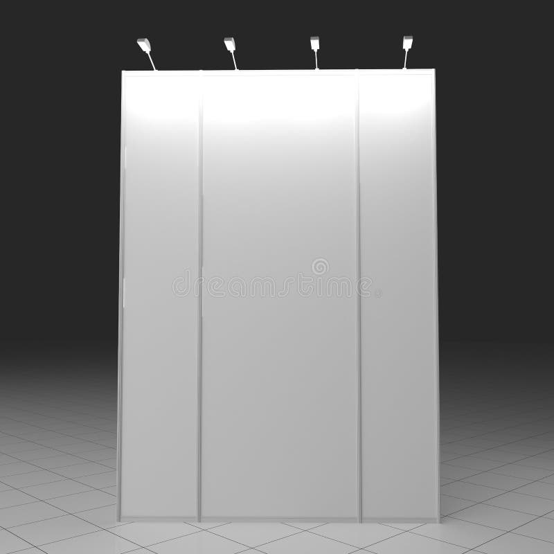 Simple Emply Booth. Mockup stock illustration. Illustration of mock ...