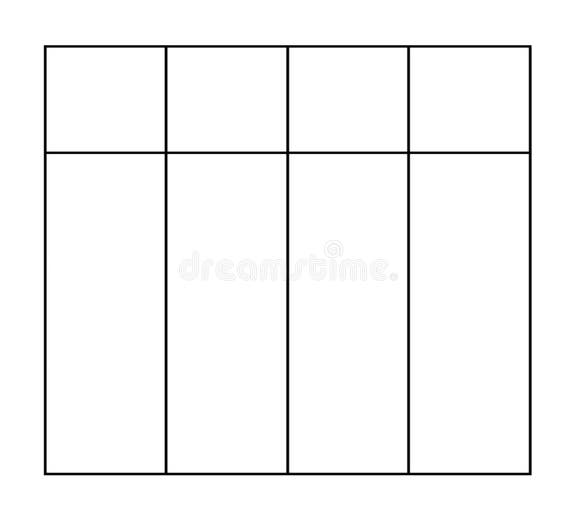 Simple Empty Grid for Content Organization Stock Illustration ...