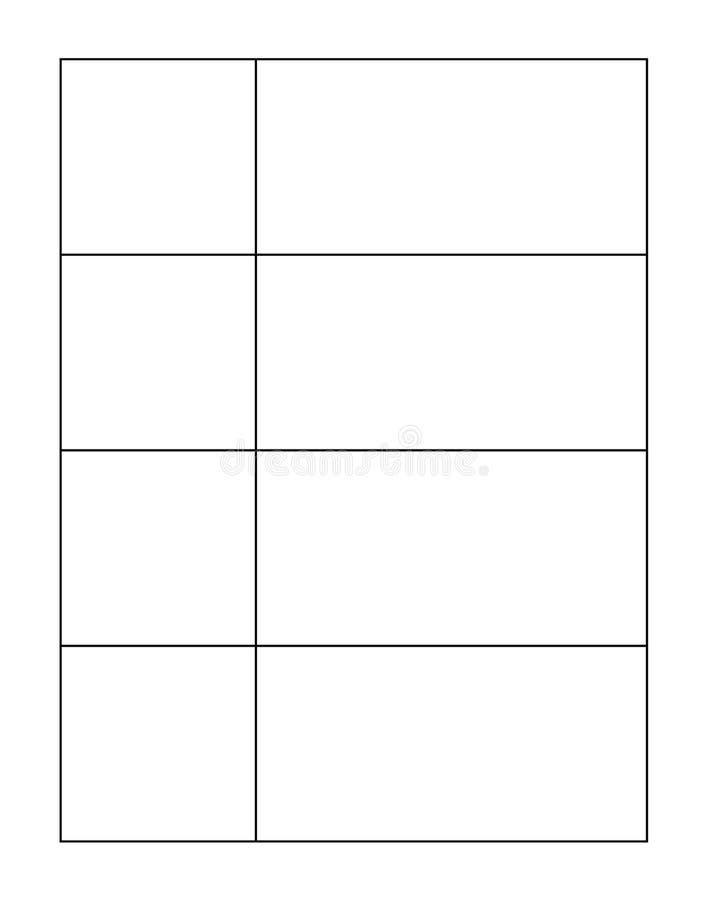 Simple Empty Grid for Content Organization Stock Illustration ...