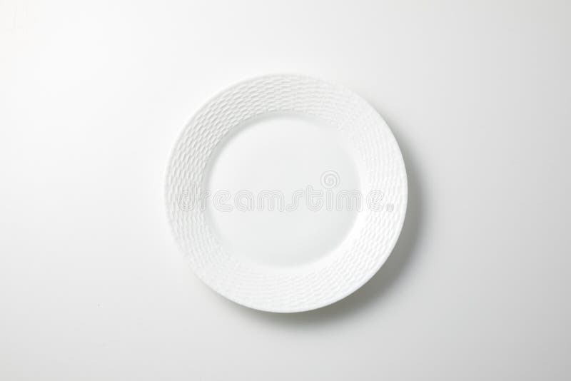 Simple and empty plate stock photo. Image of lates, single - 201227694