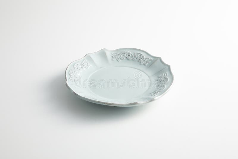 Simple and empty plate stock photo. Image of dinner - 201228952