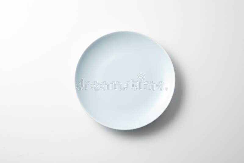 Simple and empty plate stock image. Image of food, dinner - 201229057