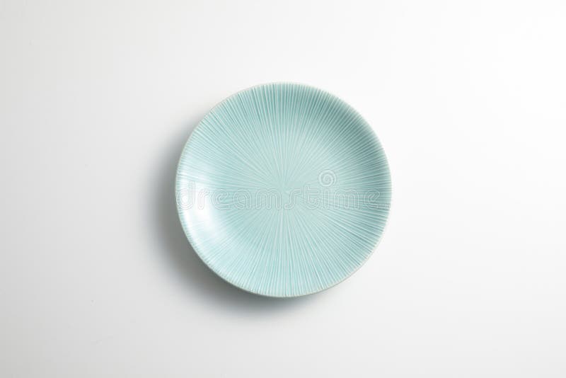 Simple and empty plate stock image. Image of patten - 201224511