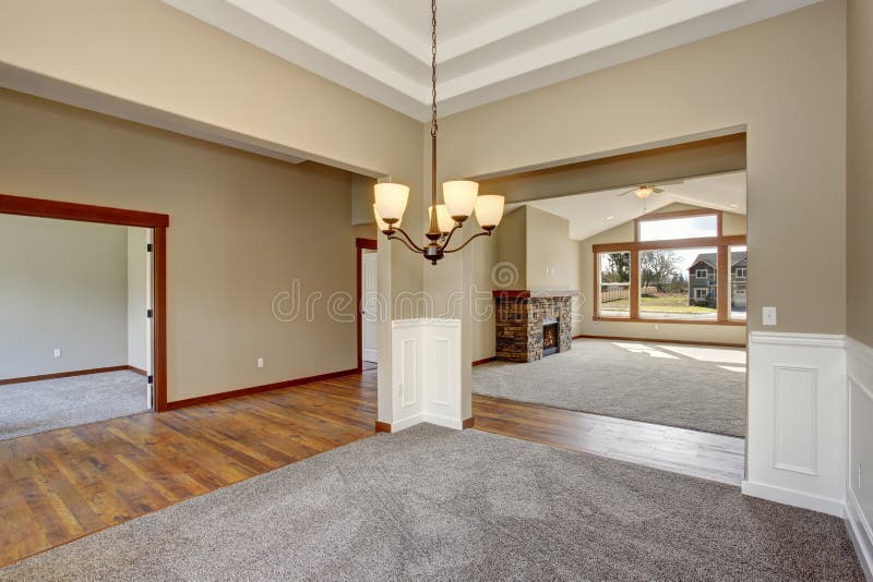 Simple empty living room stock photo. Image of arrangement - 98767454