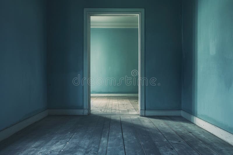 A Simple Empty Room with an Open Door, Perfect for Representing a New ...