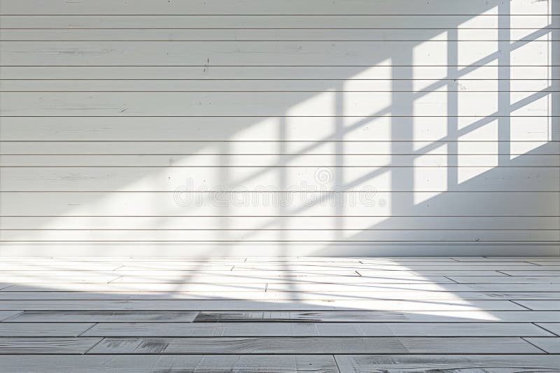 Simple Empty Room with White Wall and Wooden Floor. Suitable for ...