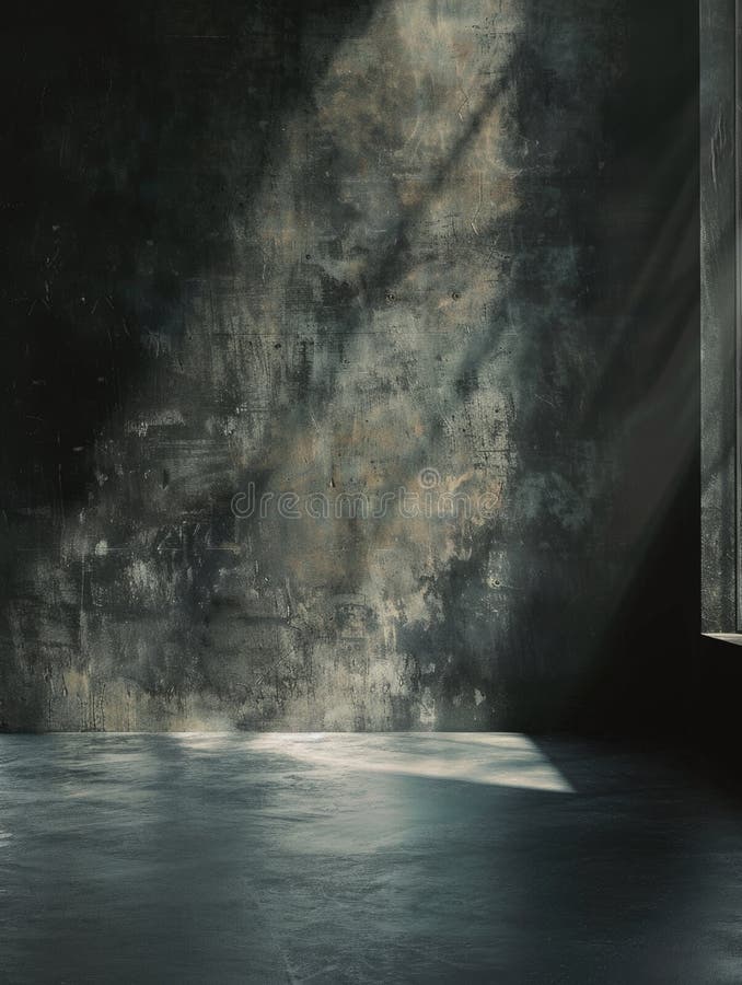 A Simple, Empty Room with a Window and Wall, Ideal for Background or ...