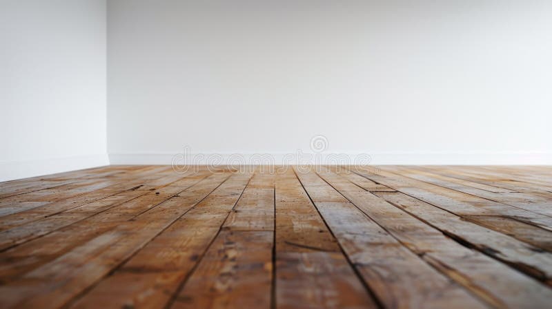 A Simple, Empty Room with a Wooden Floor. Suitable for Various Design ...