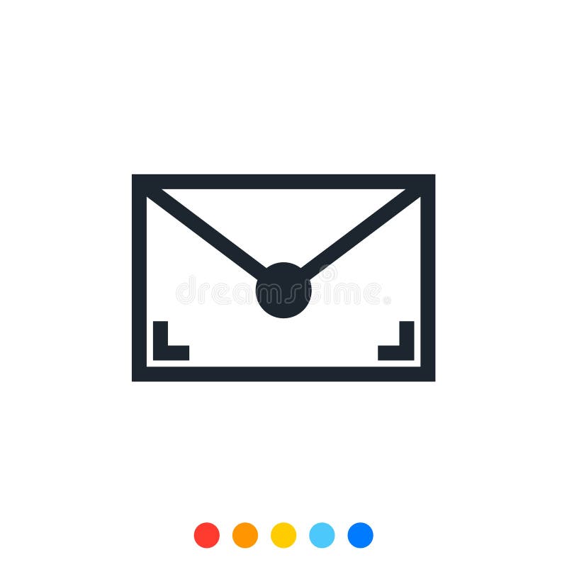 Simple Envelope Icon Design, Vector Illustration Stock Illustration ...