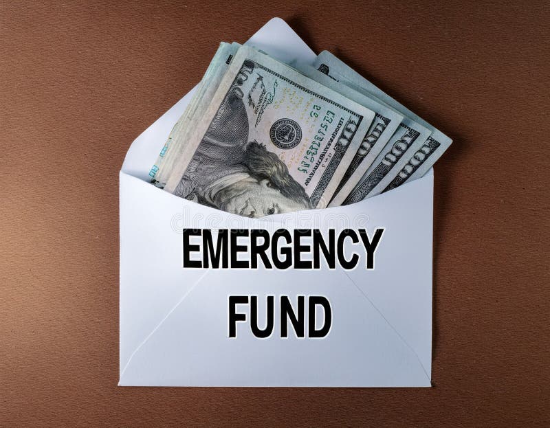 A Simple Envelope Labeled "Emergency Fund" with Some Cash Spilling Out ...
