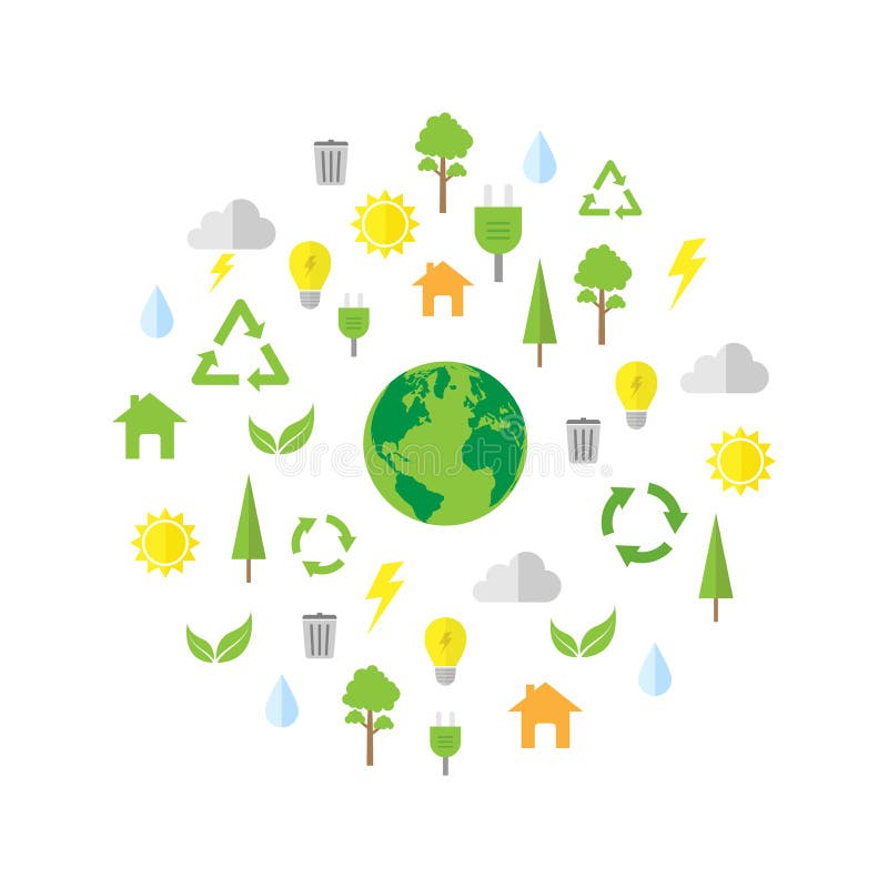 Simple environment icon stock vector. Illustration of environment ...