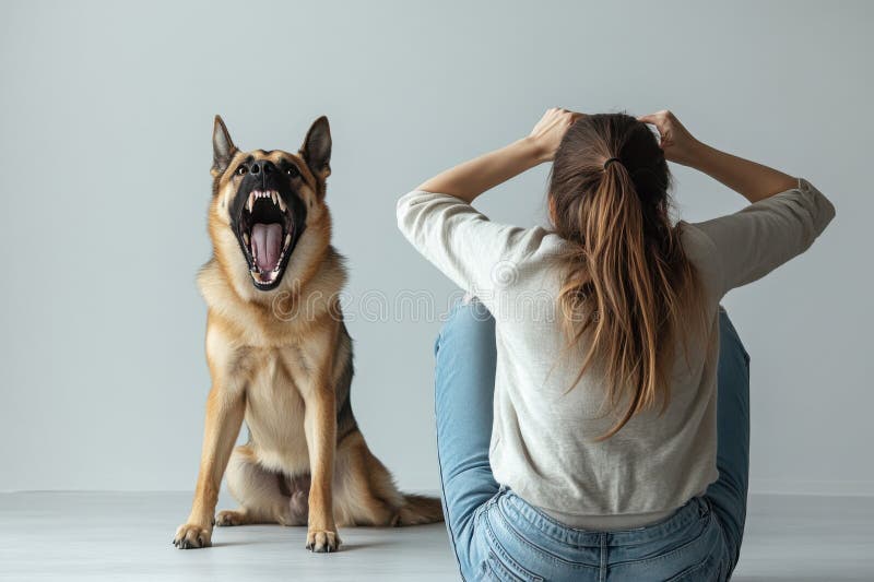 Individual Experiences Fear while Backing Away from a Barking Dog in a ...