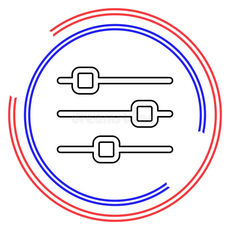Equalizer vector icon stock illustration. Illustration of internet ...