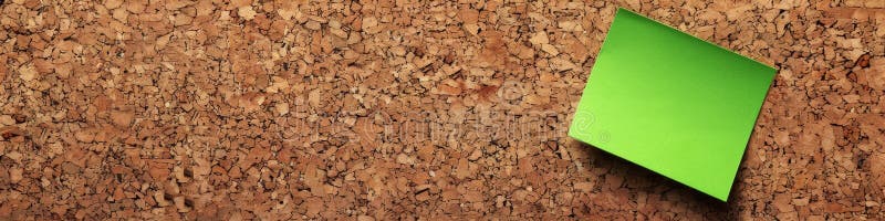 Simple yet Essential a Green Memo on a Cork Surface Symbolizing ...