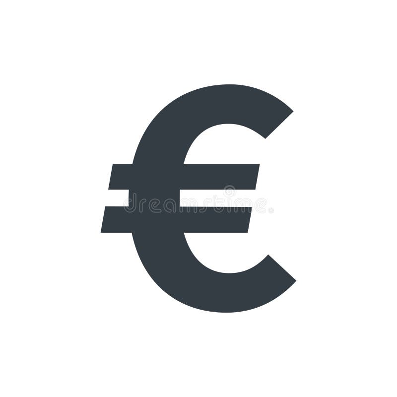 Simple Euro Symbol, Currency Icon Stock Vector - Illustration of ...