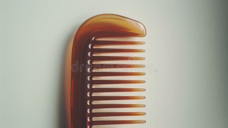 A Simple, Everyday Scene Featuring a Brown Comb Sitting on Top of a ...