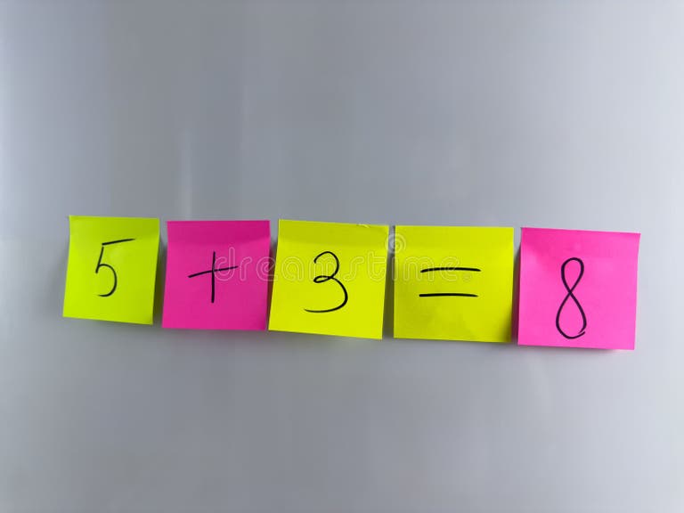 Simple Example from Mathematics for Teaching Child from Early Age Stock ...