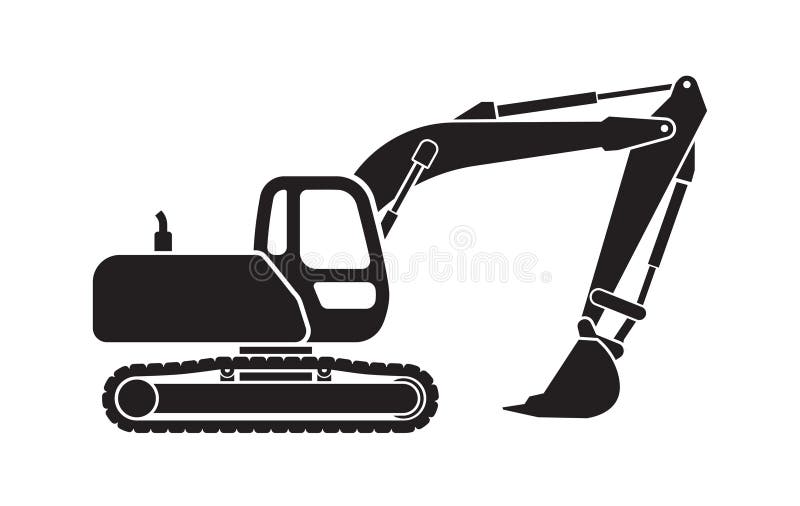 Excavator Side View Stock Illustrations – 476 Excavator Side View Stock ...