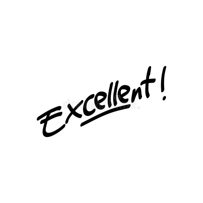 Excellence Lettering Stock Illustrations – 261 Excellence Lettering ...