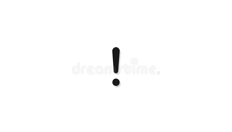 Exclamation Mark Icon stock illustration. Illustration of sign - 360137986