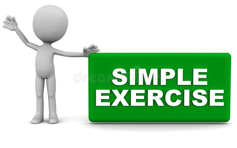 Simple Exercise Word Stock Illustrations – 1,909 Simple Exercise Word ...