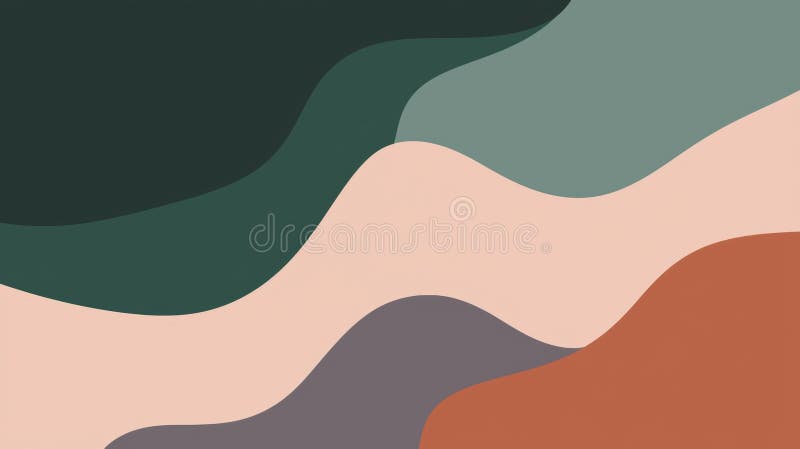 Simple yet Eye-catching Background Featuring Overlapping Wavy Shapes in ...