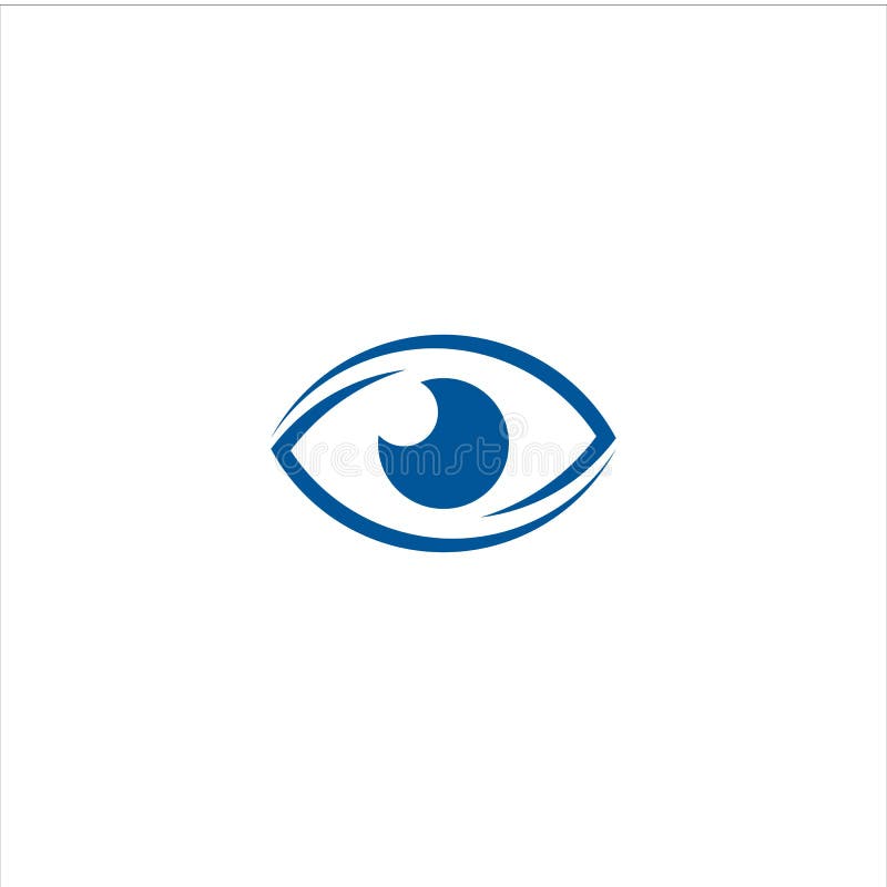 Simple Eye Concept Logo Design Stock Vector - Illustration of symbol ...