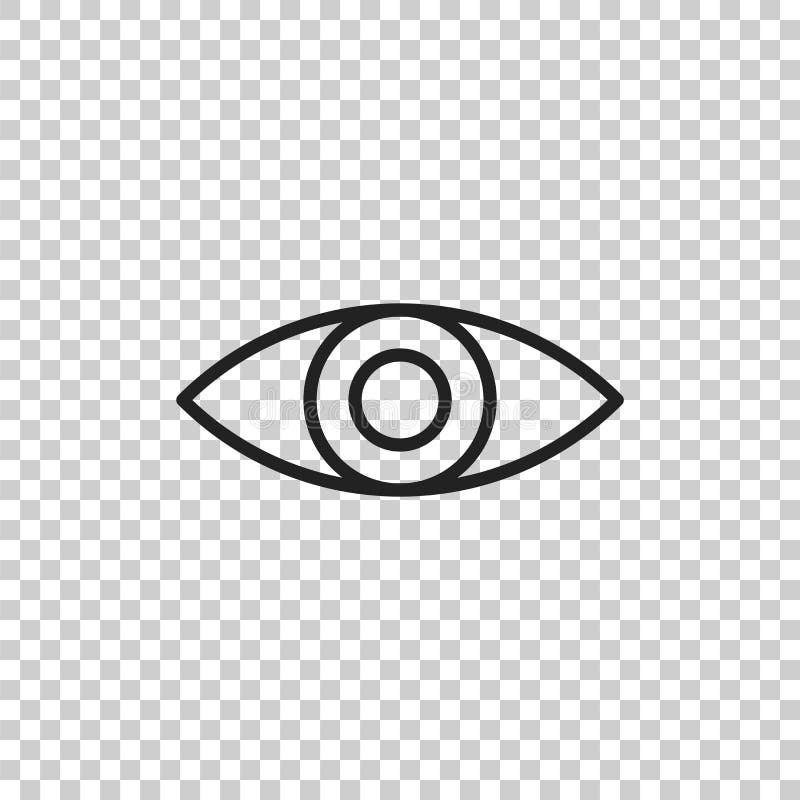 Simple Eye Icon Vector. Eyesight Pictogram in Flat Style Stock Vector ...